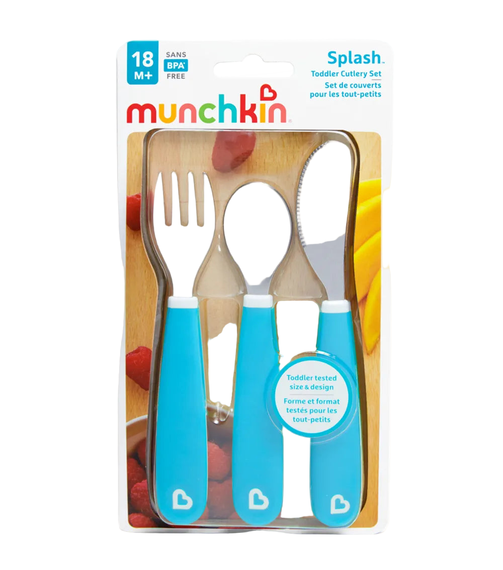 Munchkin Splash™ Toddler Fork, Knife & Spoon Set 18m+ – Botika