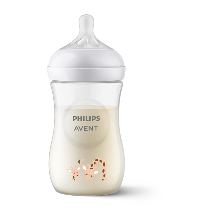 Avent Natural Response Bottle 260ML – Giraffe Design - Baby – Botika
